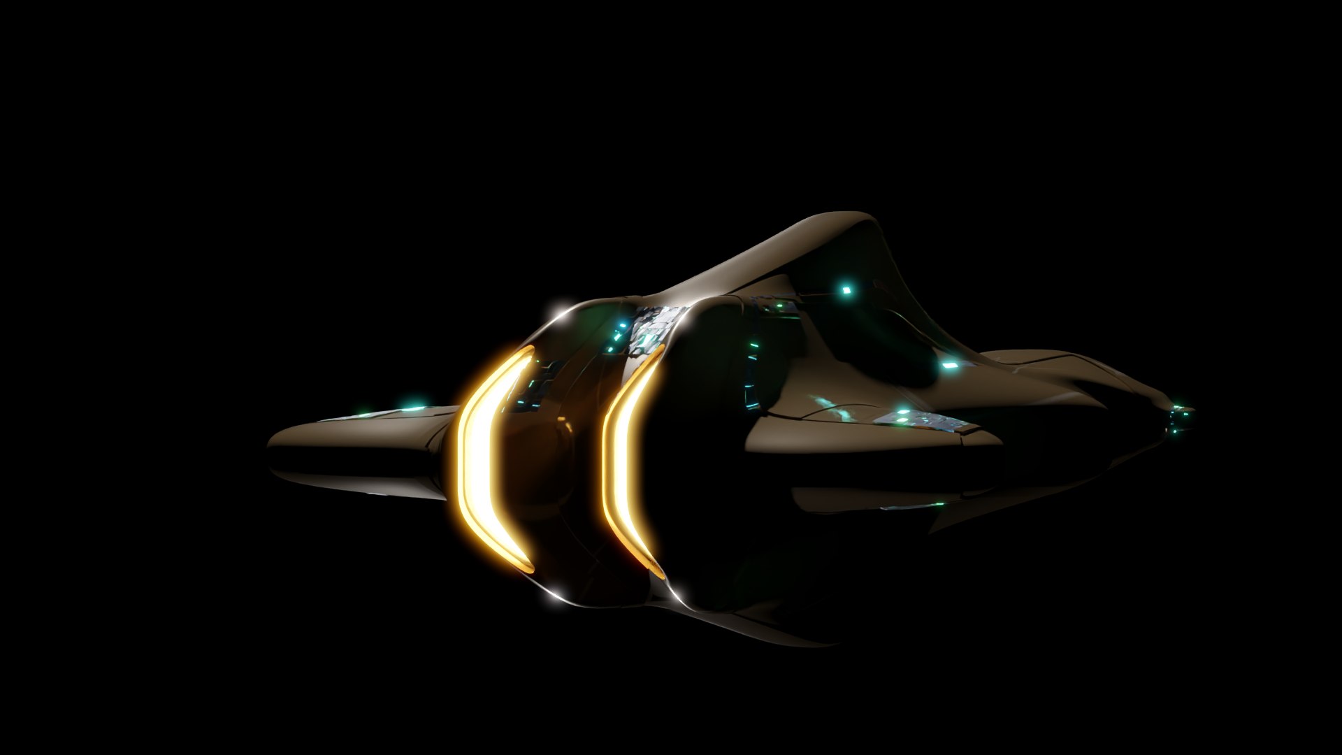 Corvette Spaceship 3D Model - TurboSquid 2235729