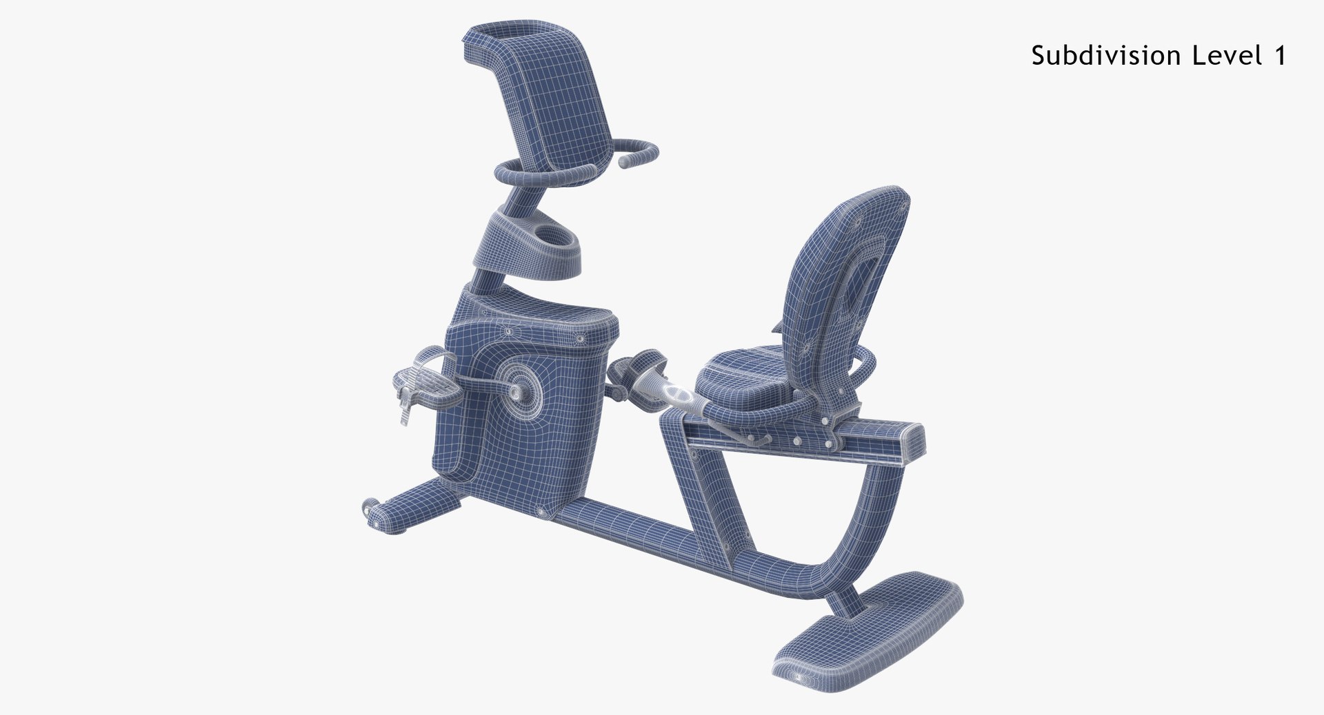 3D Cardio Machine Recumbent Bike - TurboSquid 2017644