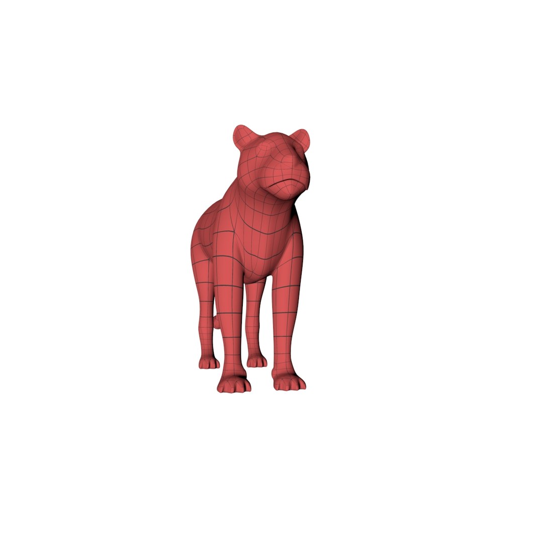 c4d base mesh lioness