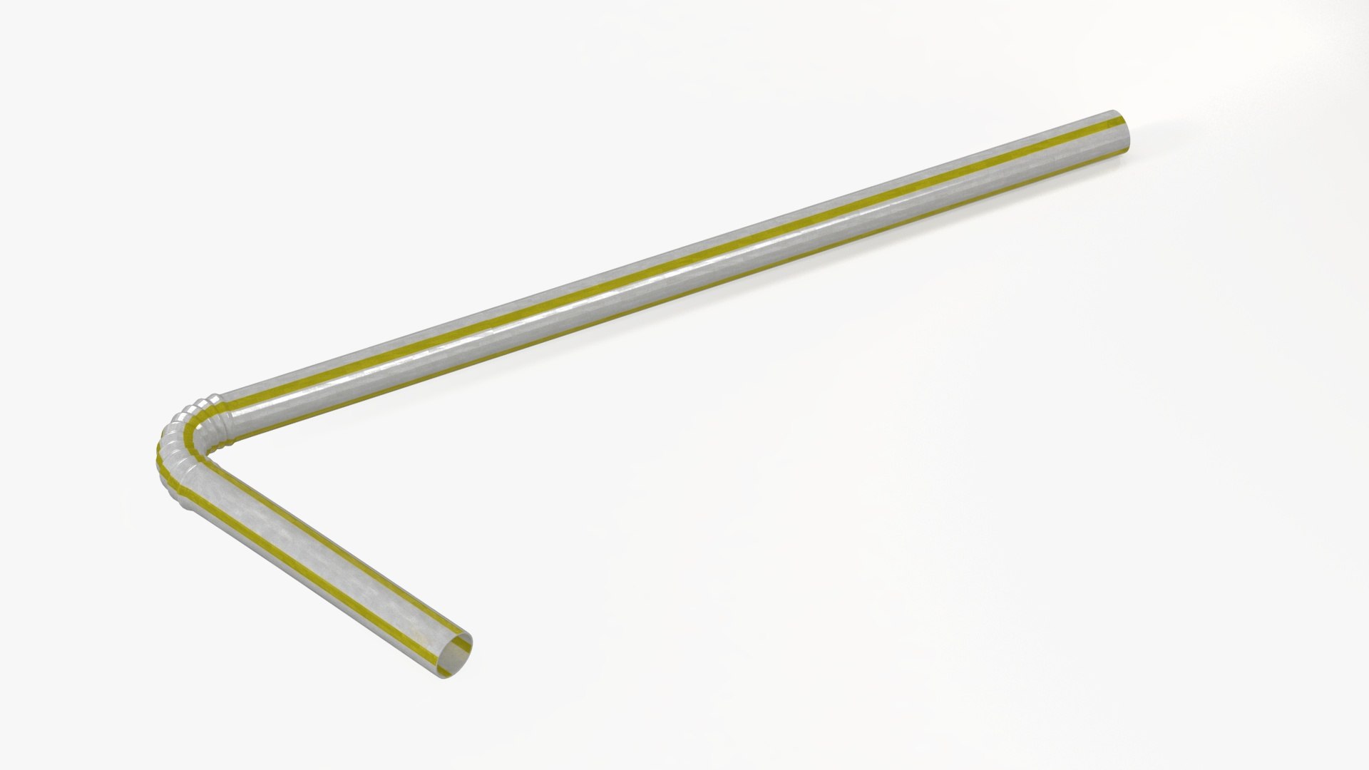 Shelled Coconut With Drink Pipe 3D Model - TurboSquid 2209123