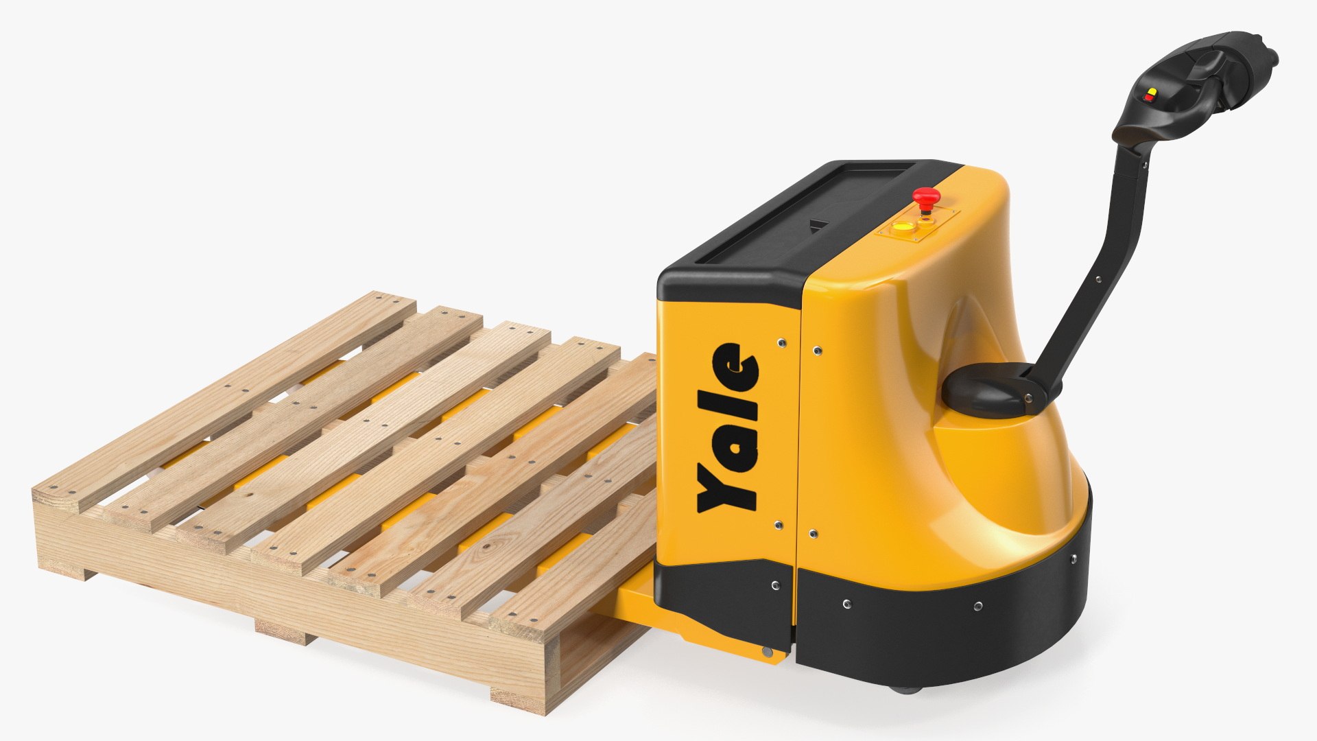 Self Propelled Electric Pallet Jack And Pallet Rigged For Maya 3D Model ...