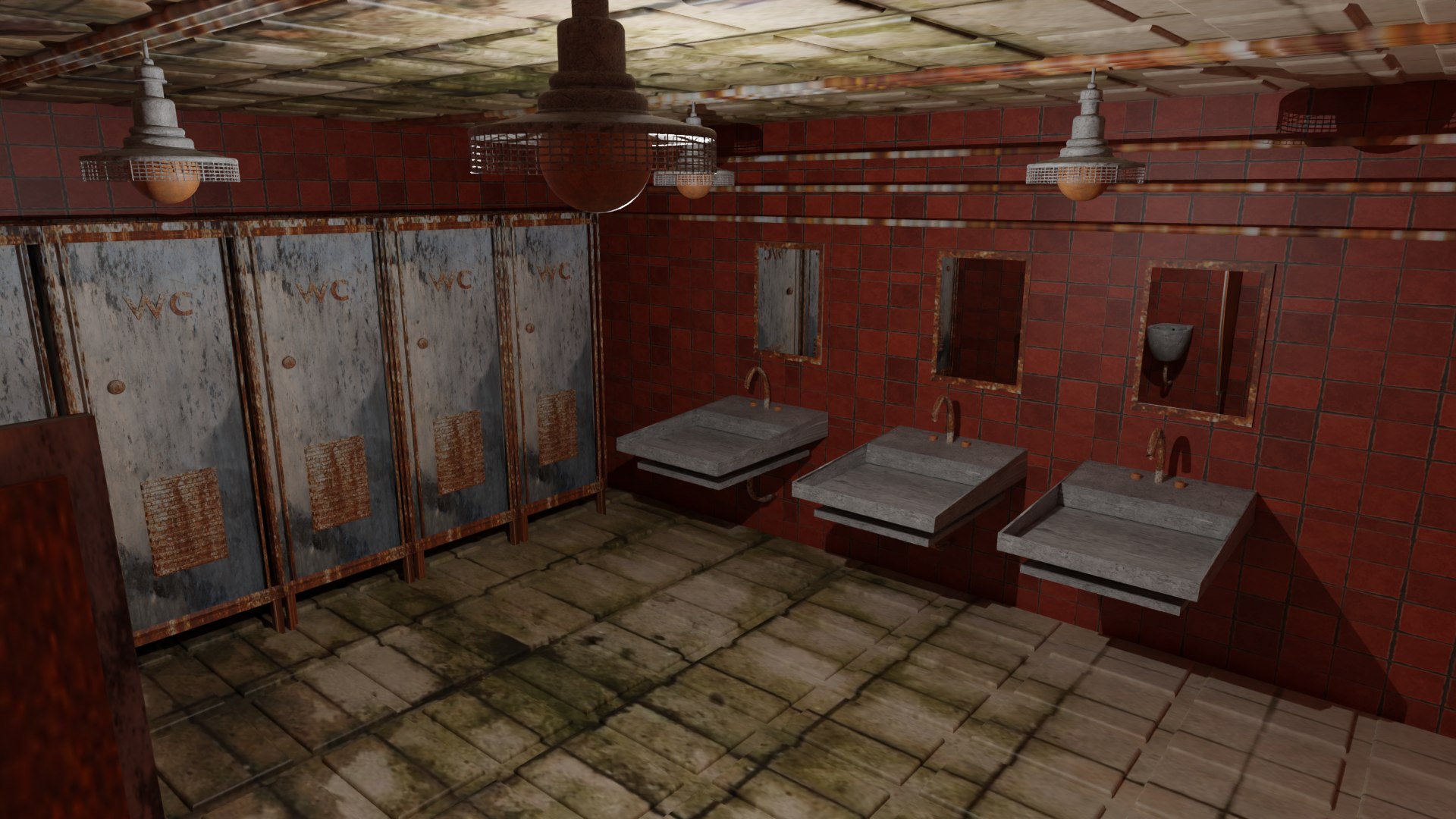 Creepy Restroom Wc 3D - TurboSquid 2161365