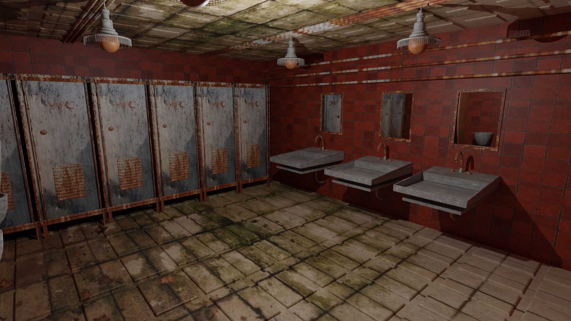 Creepy Restroom Wc 3D - TurboSquid 2161365