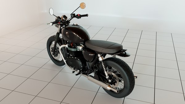 Triumph T100 bonneville Custom model - TurboSquid 1785509