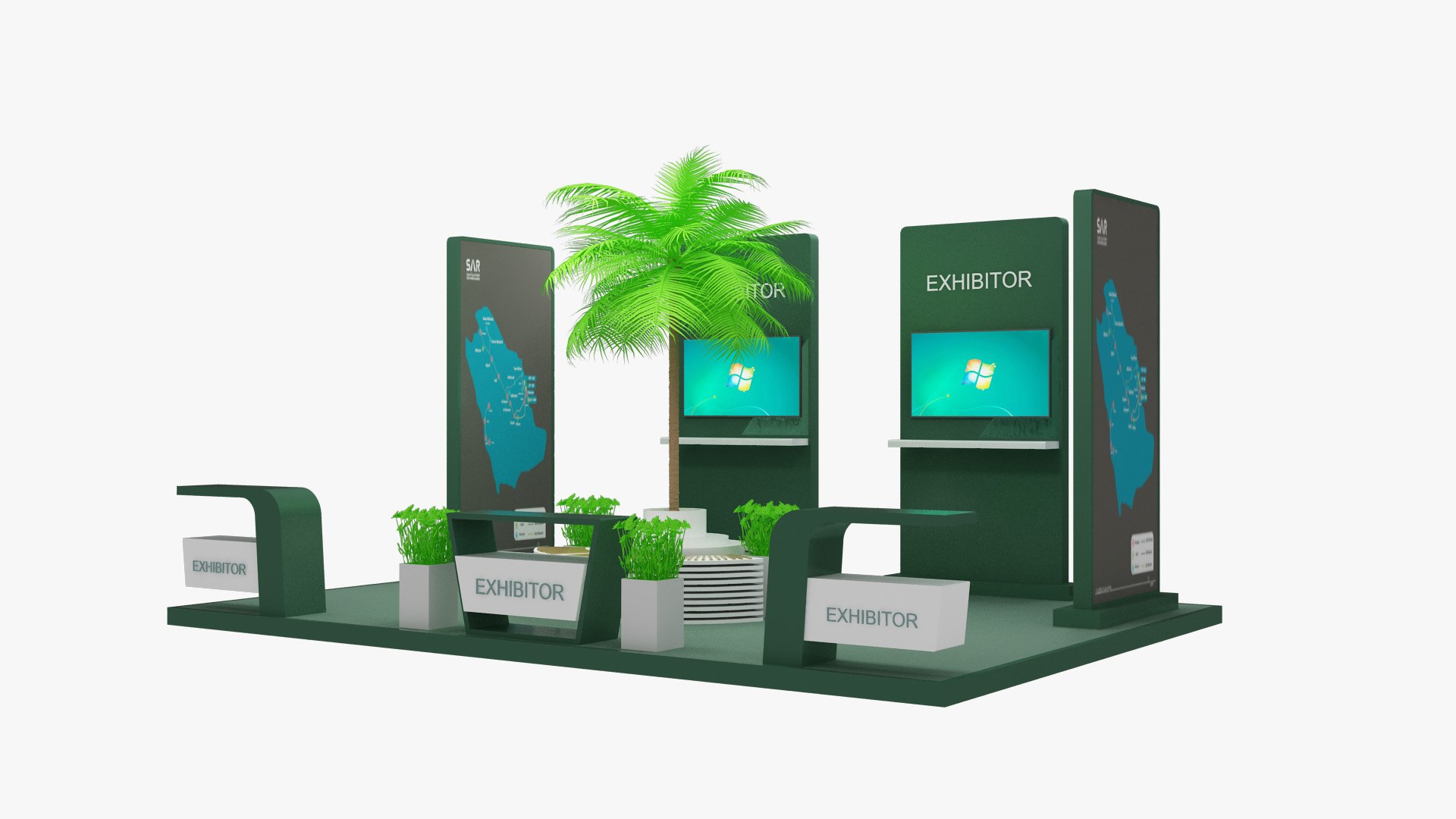 Exhibition Booth Model - TurboSquid 2227997