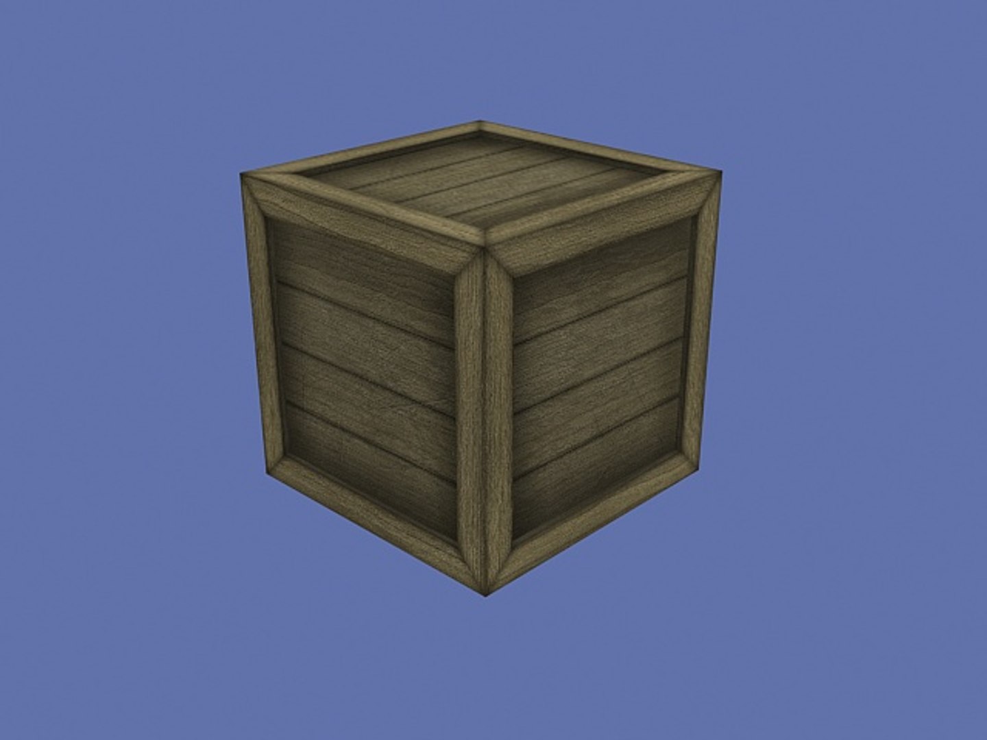 3dsmax Woodplanks Box Crate