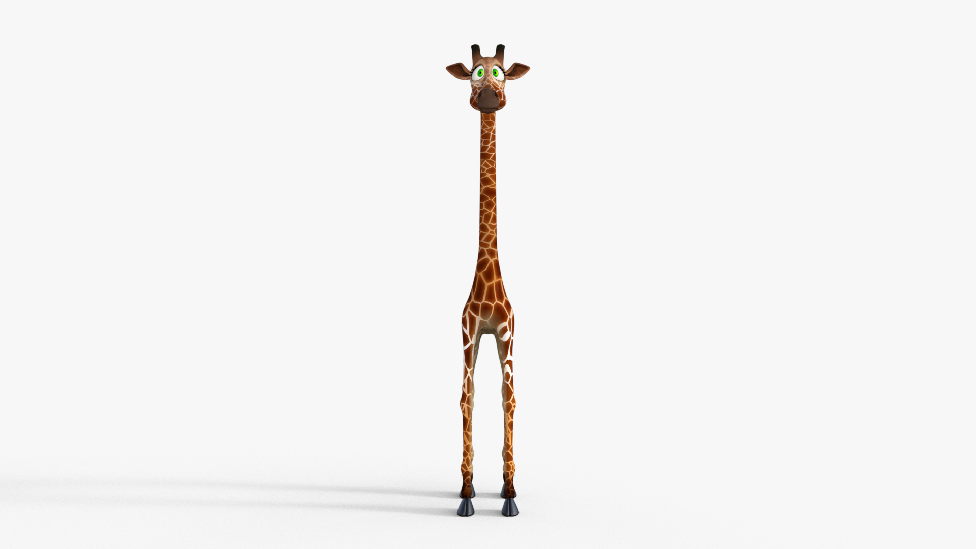 3D Cartoon Giraffe Rigged - TurboSquid 2017130