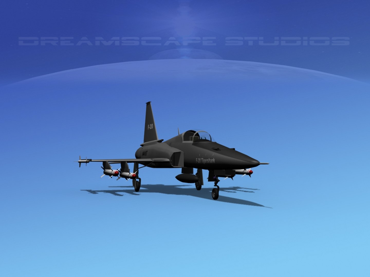 3d Northrop Tigershark F-20 Fighter Model