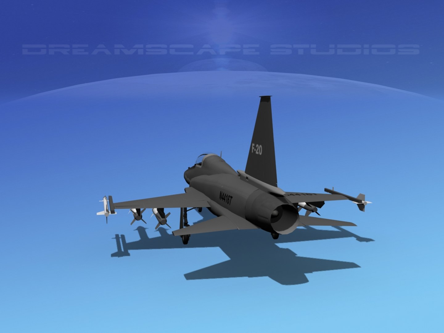 3d Northrop Tigershark F-20 Fighter Model