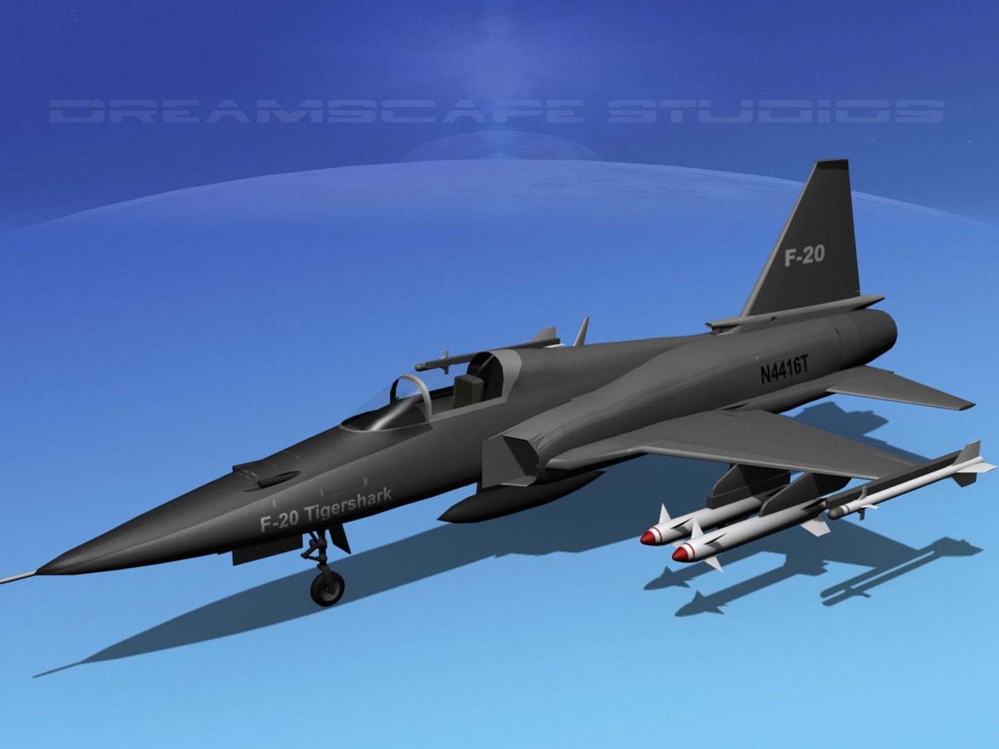 3d Northrop Tigershark F-20 Fighter Model