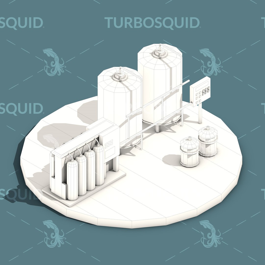 3D Low Poly Water Cleaning Isometric Low-poly 3D Model - TurboSquid 1720136