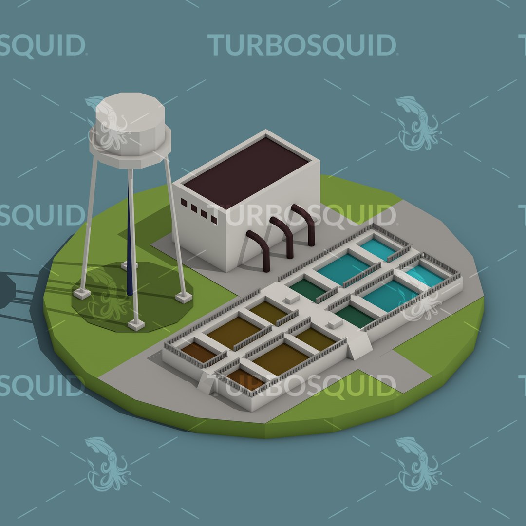 3D Low Poly Water Cleaning Isometric Low-poly 3D Model - TurboSquid 1720136