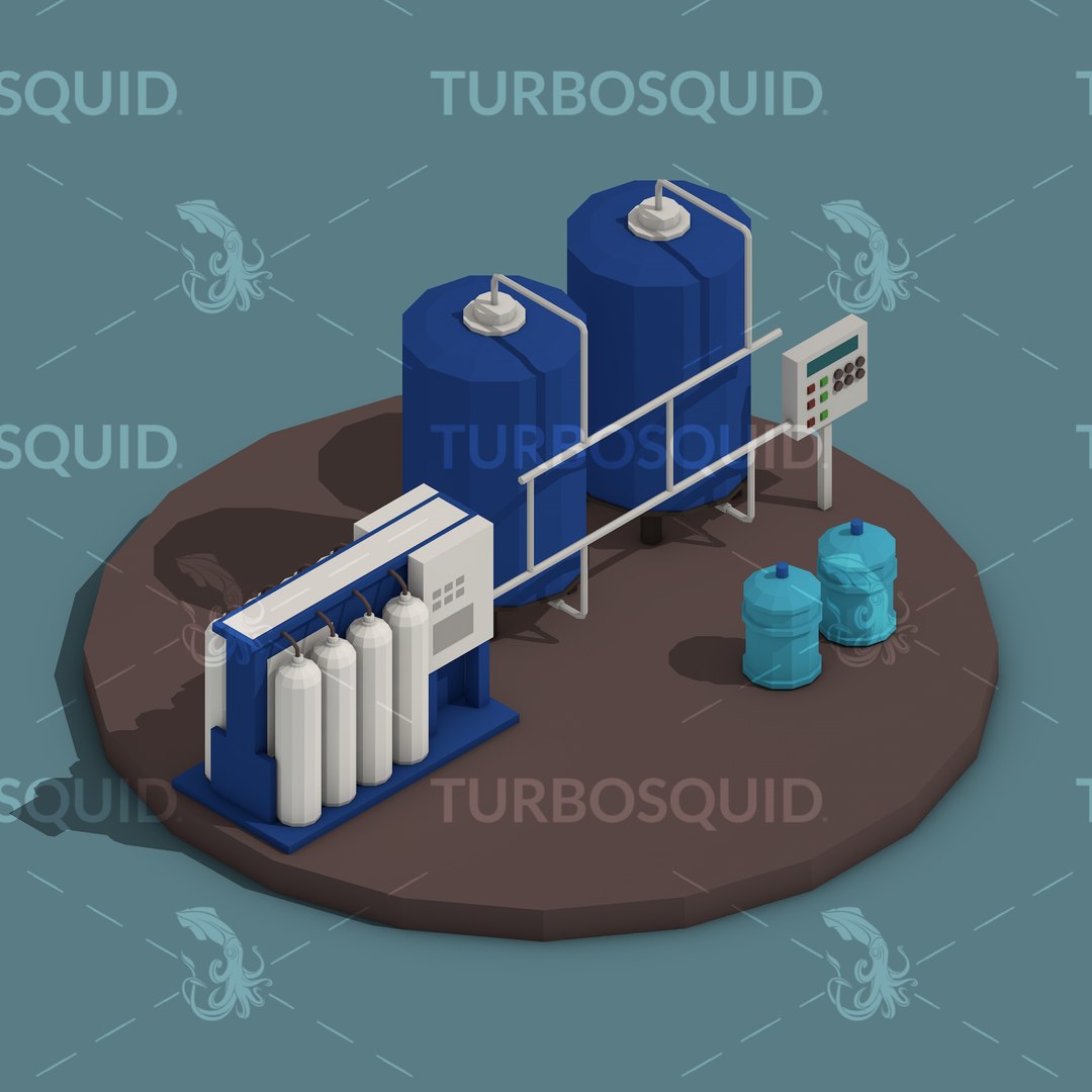 3D Low Poly Water Cleaning Isometric Low-poly 3D Model - TurboSquid 1720136