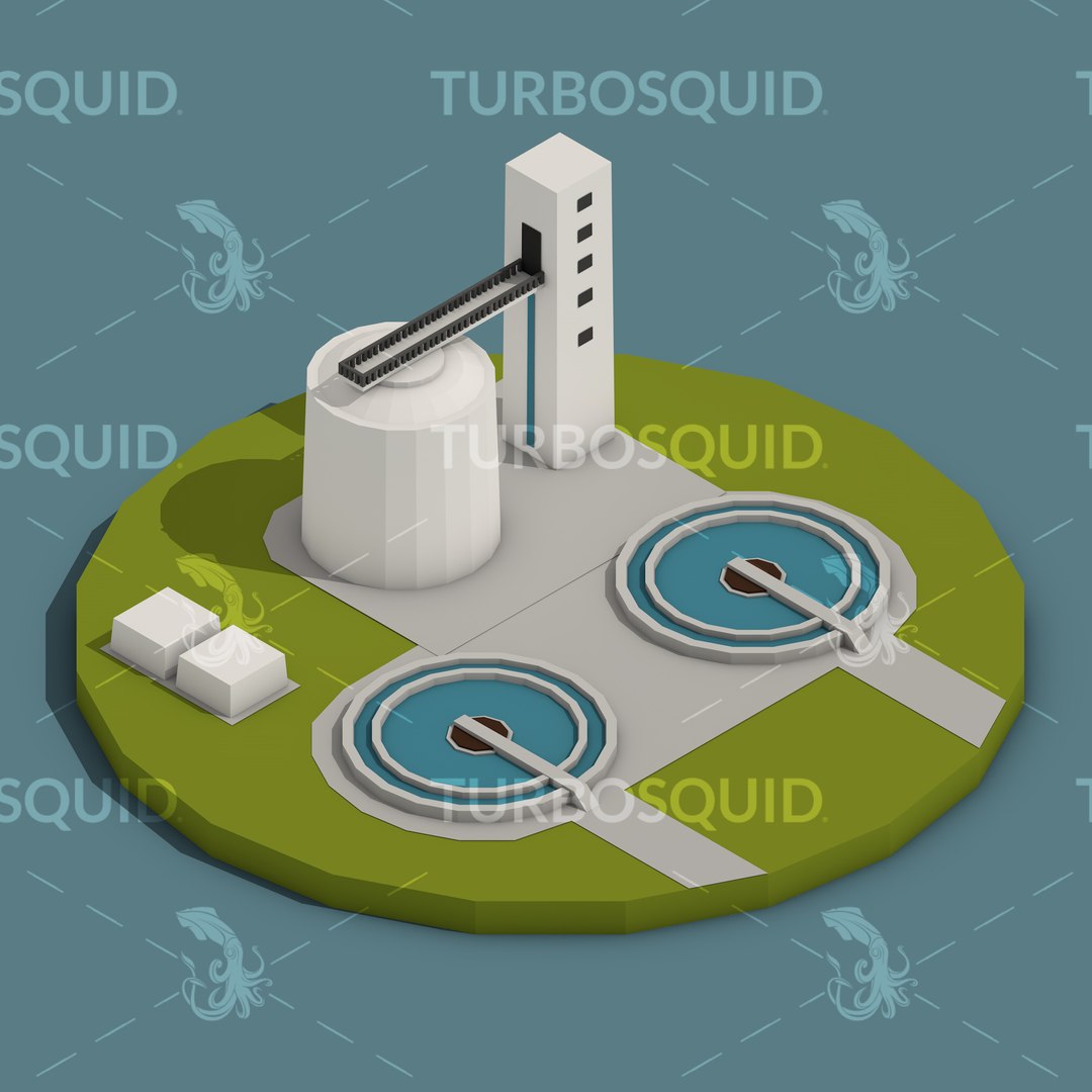3D Low Poly Water Cleaning Isometric Low-poly 3D Model - TurboSquid 1720136