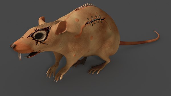 Zombi rat low poly 3D model - TurboSquid 1742443