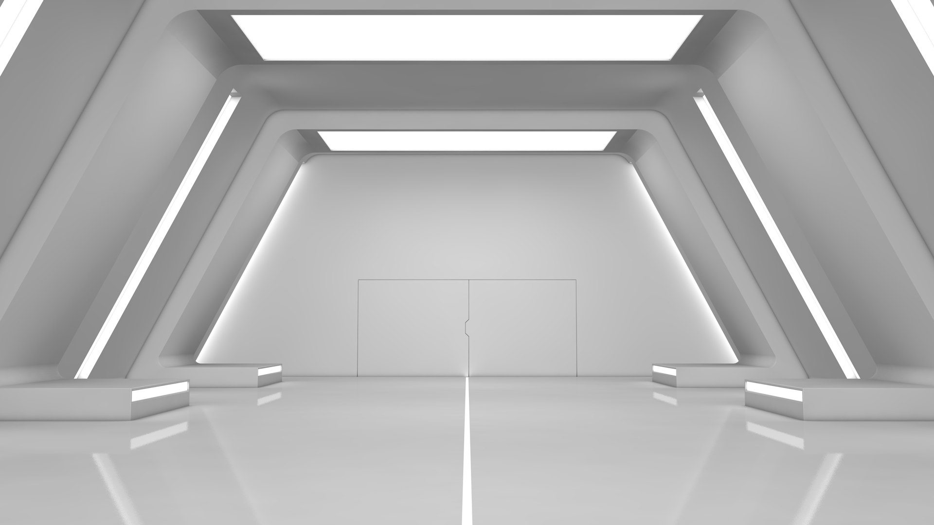 Sci Fi Warehouse Model - TurboSquid 2208107