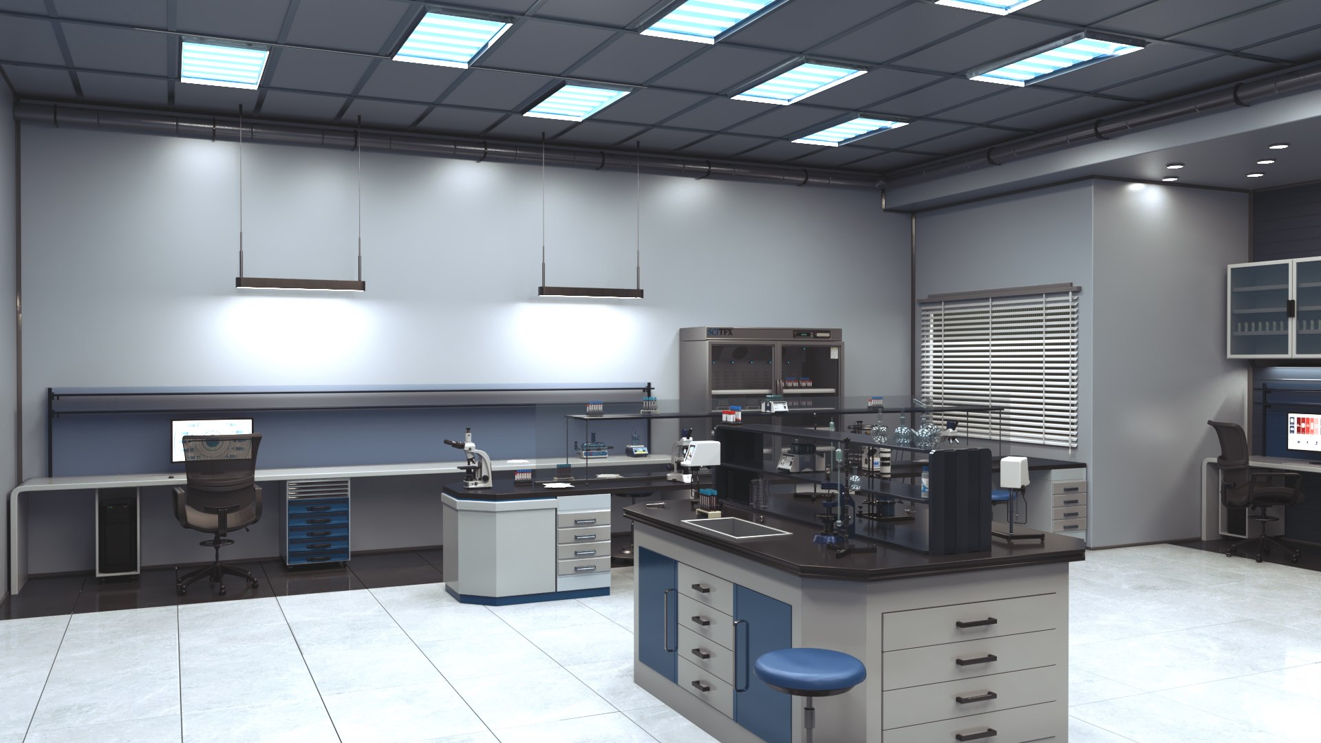 Interior Laboratory 3D Model - TurboSquid 2201383