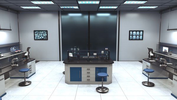 modelo 3d laboratorio interior - TurboSquid 2201383