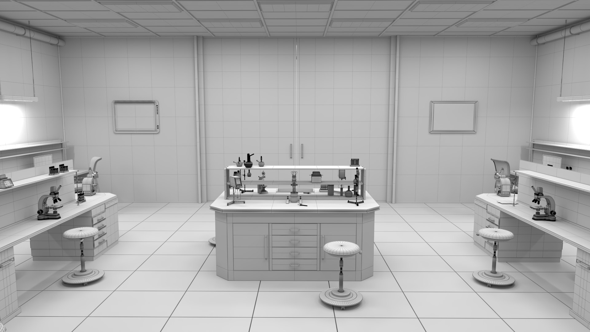 Interior Laboratory 3D Model - TurboSquid 2201383