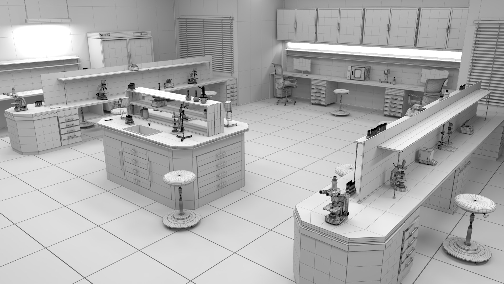 Interior Laboratory 3D Model - TurboSquid 2201383
