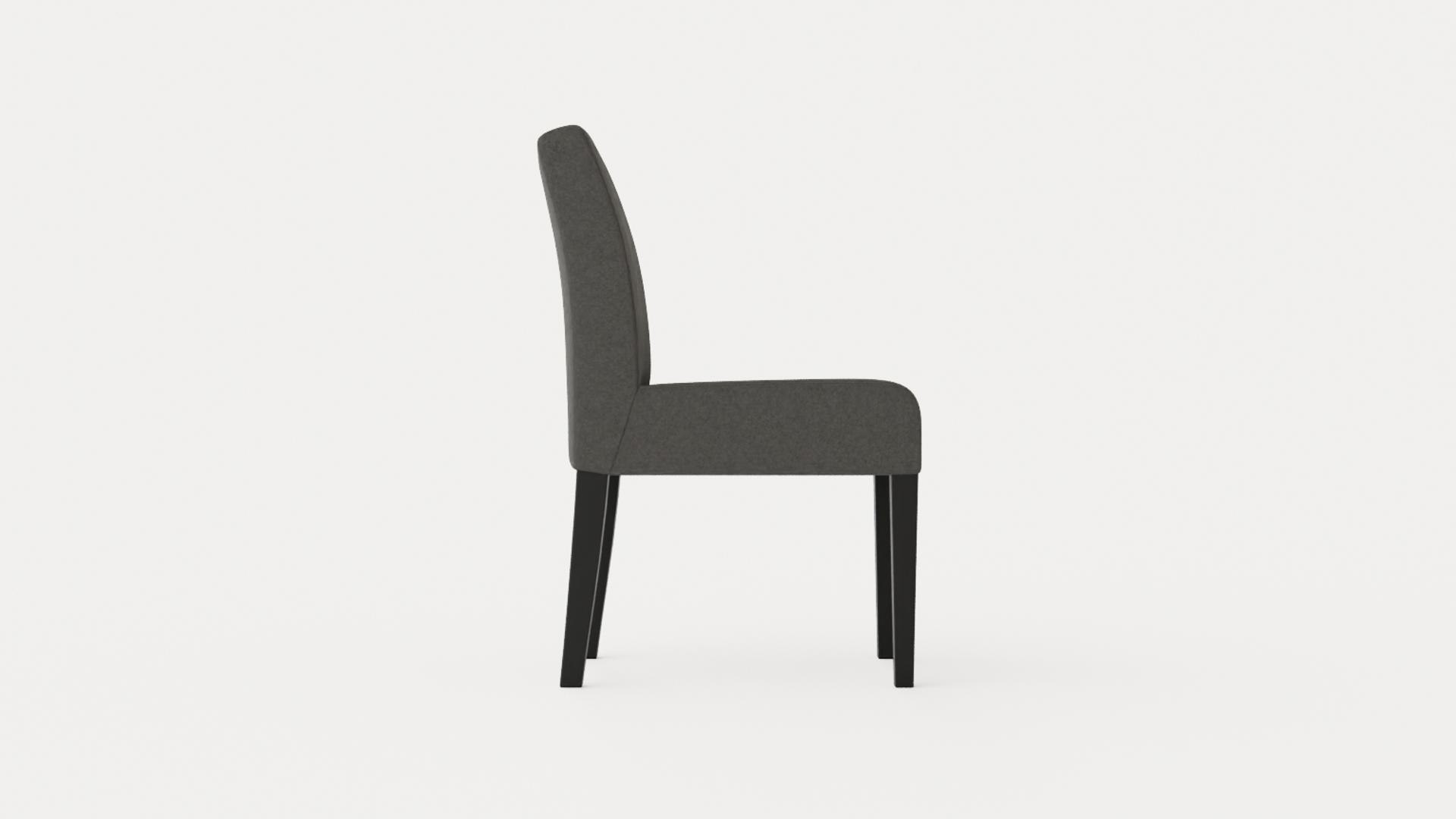 3D Como Dining Chair With Armrests Black Model - TurboSquid 2213084