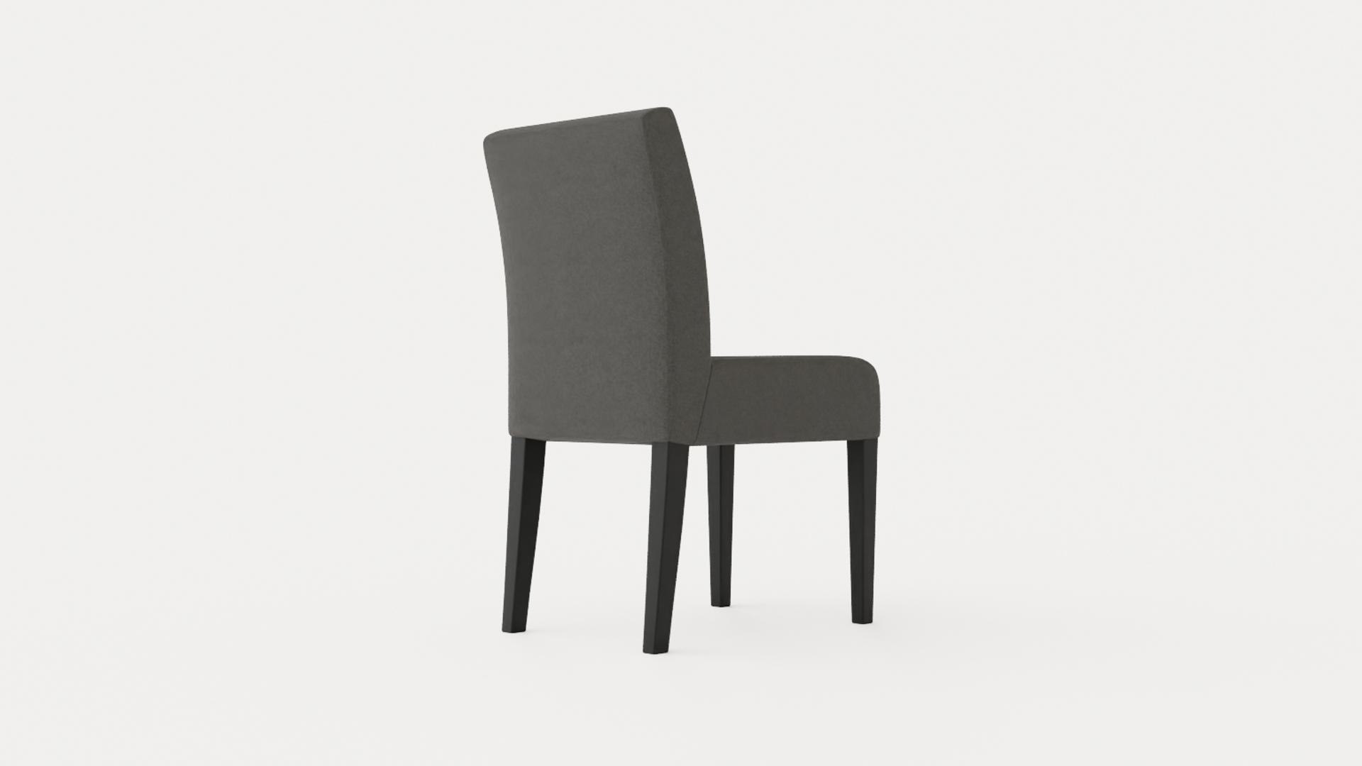 3D Como Dining Chair With Armrests Black Model - TurboSquid 2213084
