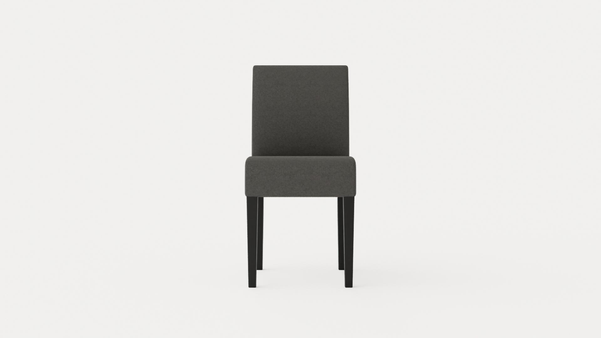 3D Como Dining Chair With Armrests Black Model - TurboSquid 2213084