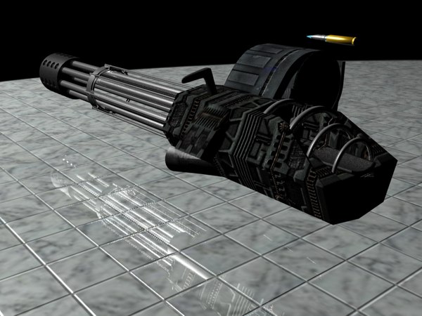 mini gun 3d model