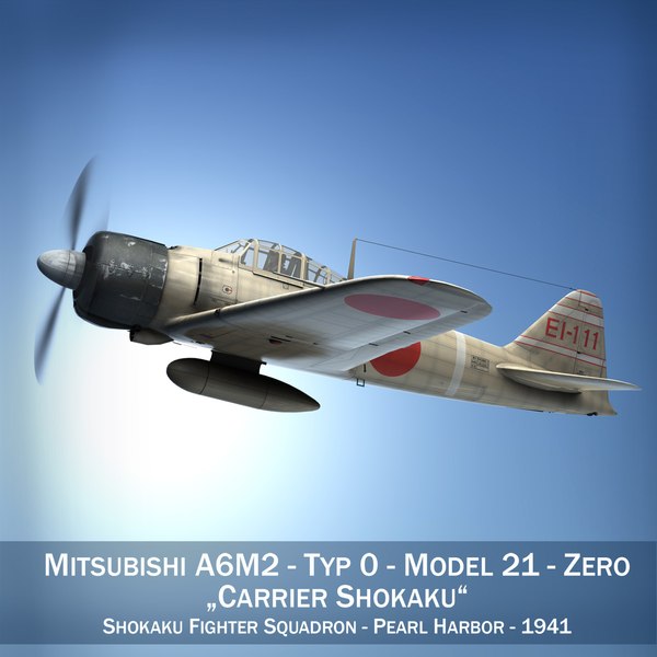 Mitsubishi A6M Zero 3D Models for Download | TurboSquid
