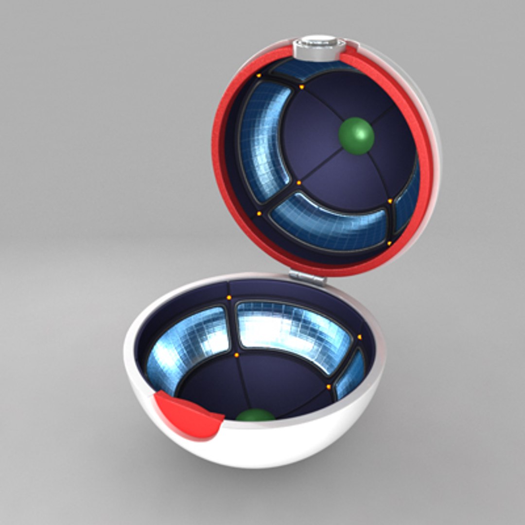 Pokemon Ball 3d Model