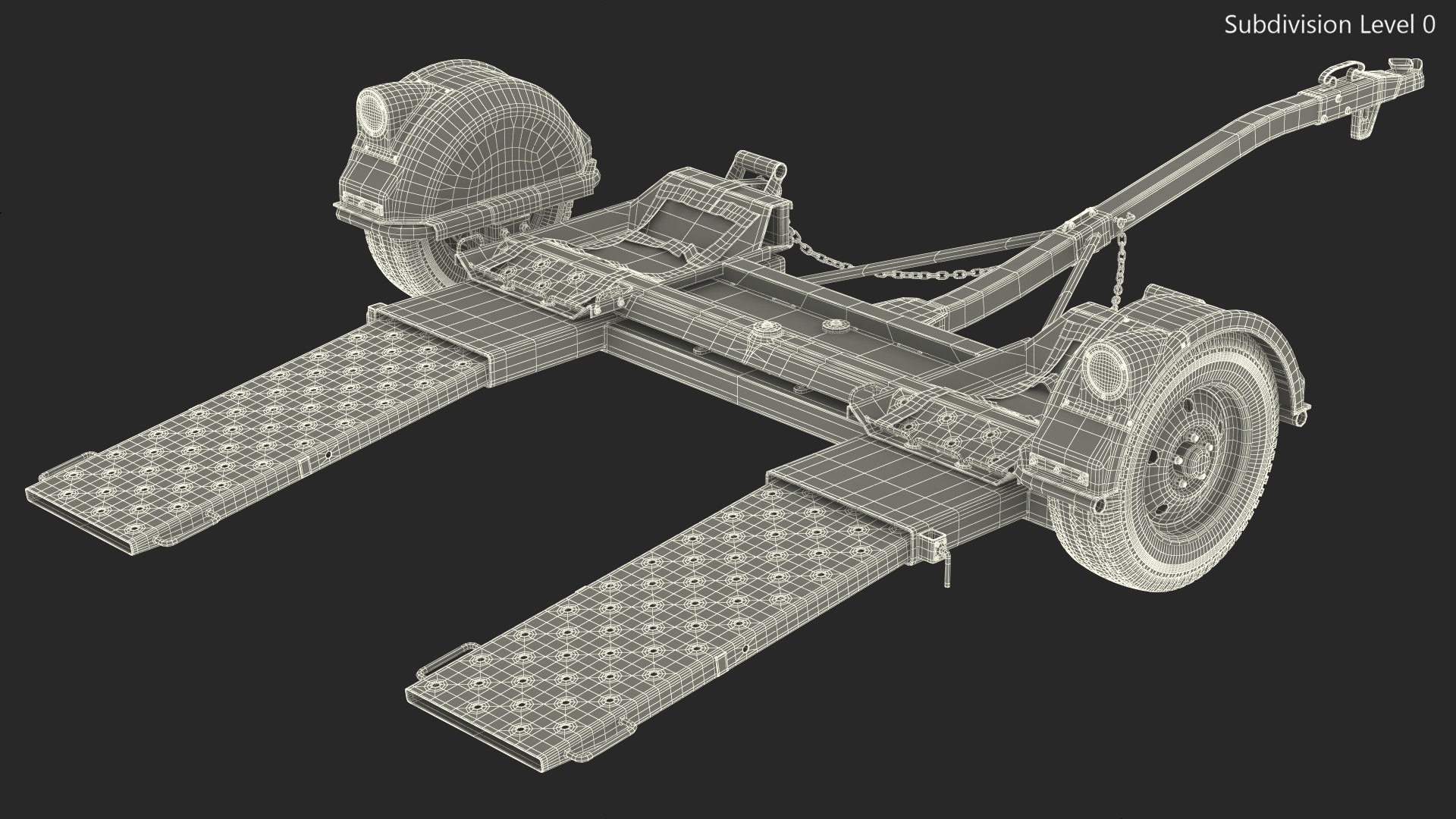 Axle Tow Dolly 3D model - TurboSquid 2051149