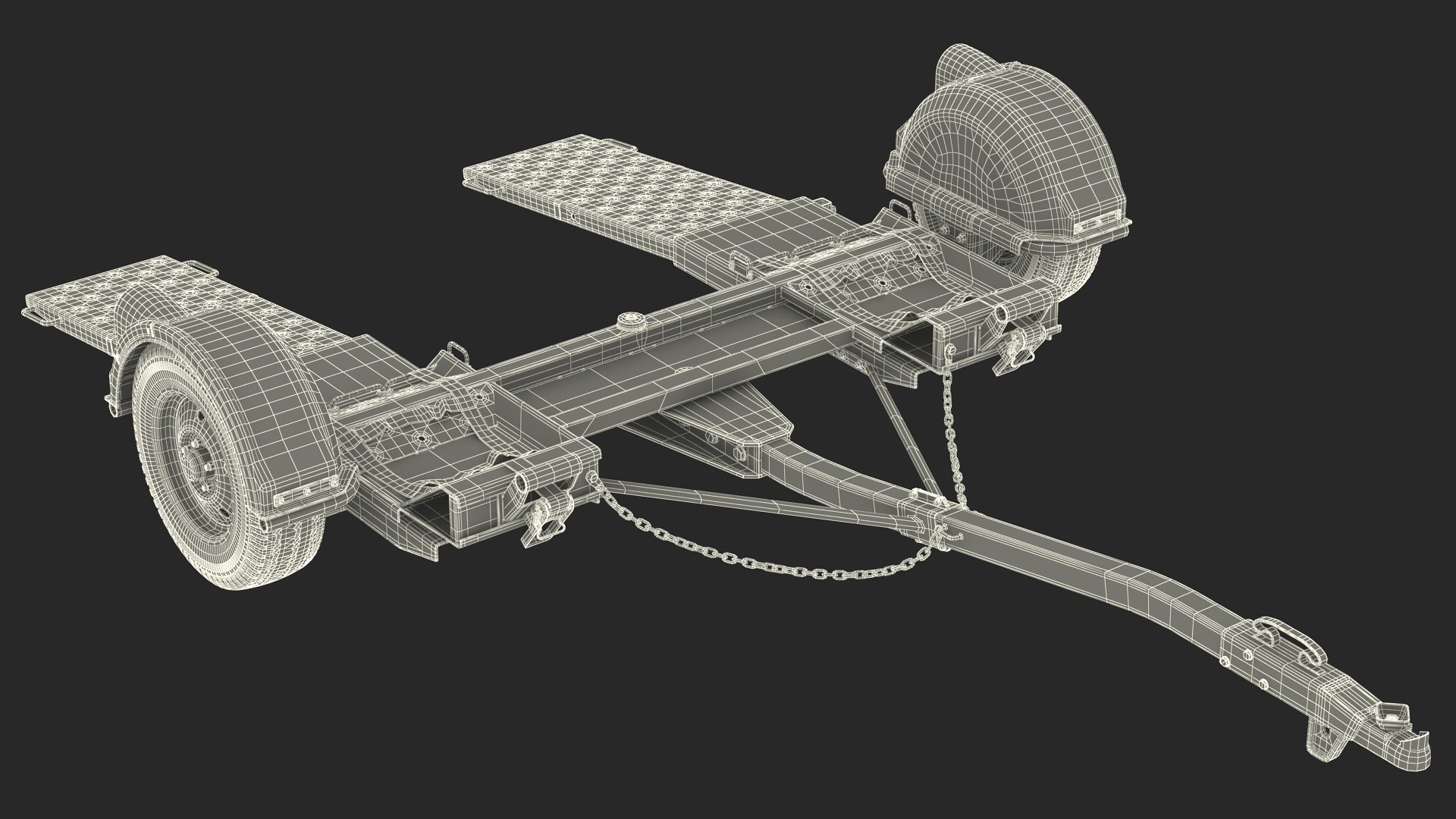 Axle Tow Dolly 3D Model - TurboSquid 2051149