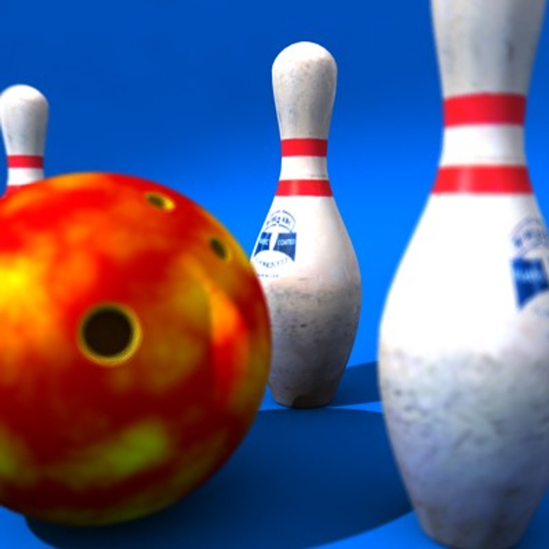 Bowling Scene Kit 3d Model