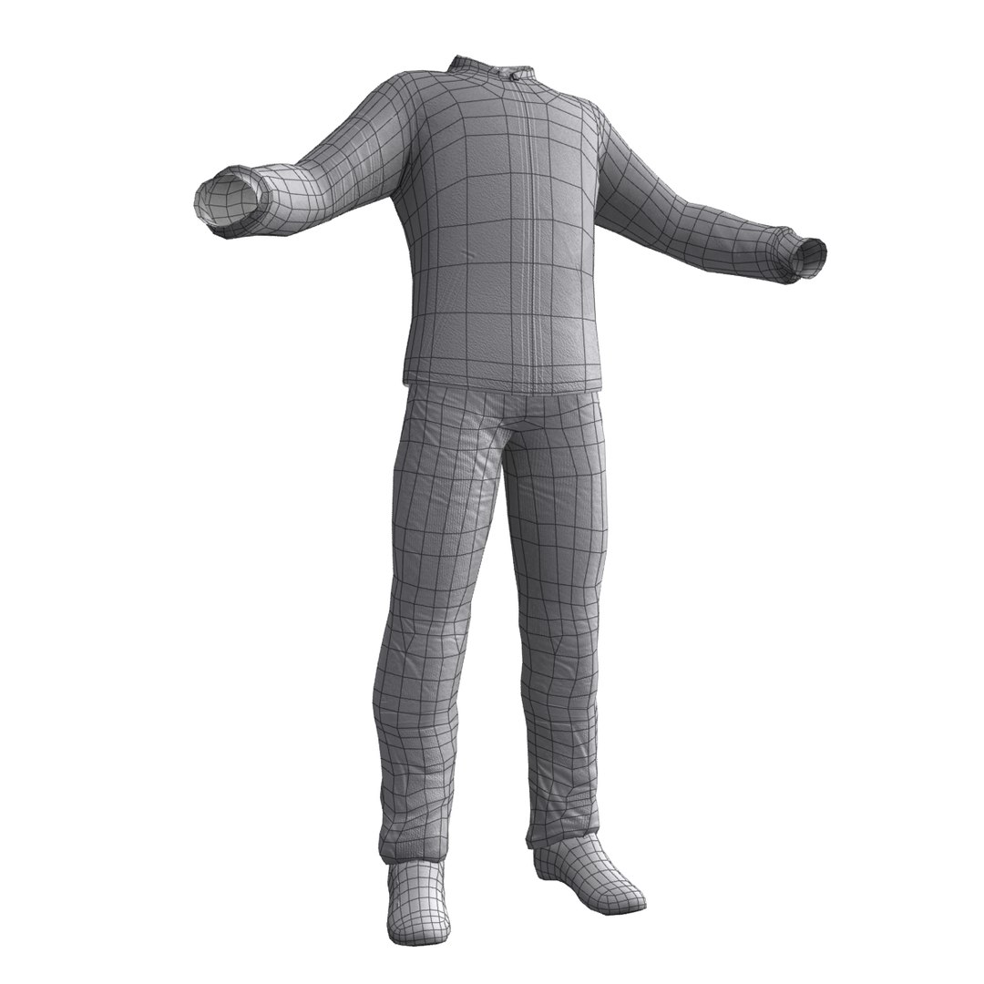 paramedic uniform 3 3d obj
