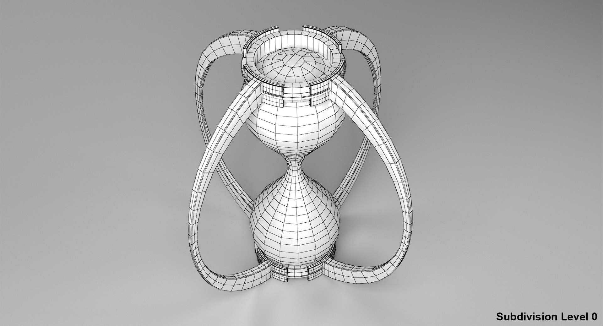 3d Hourglass Glass Model