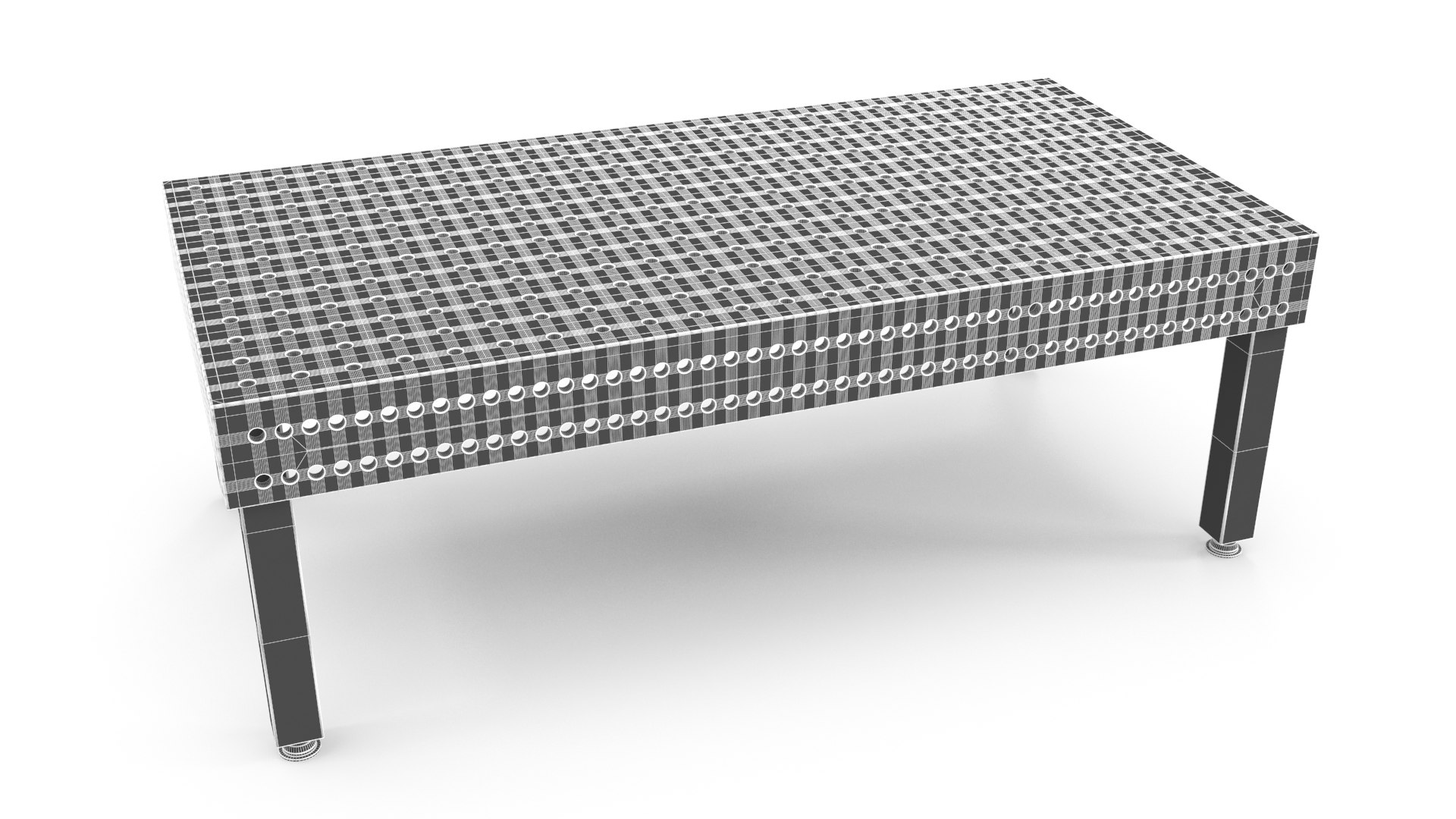 Industrial Metal Table PBR 3D Model - TurboSquid 1844125
