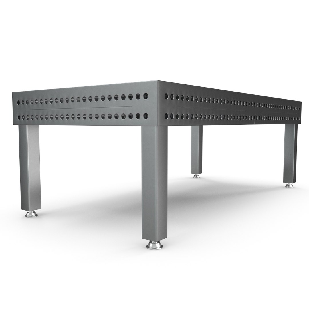 Industrial Metal Table PBR 3D Model - TurboSquid 1844125