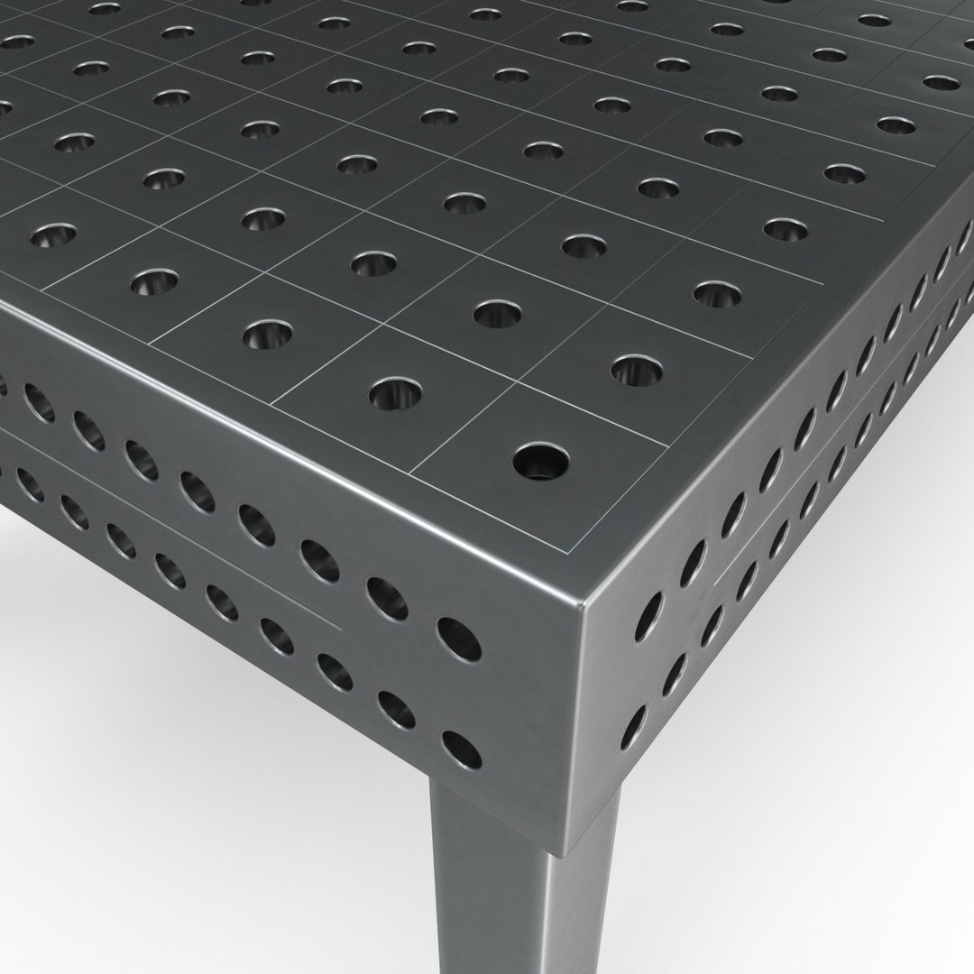 Industrial Metal Table PBR 3D Model - TurboSquid 1844125