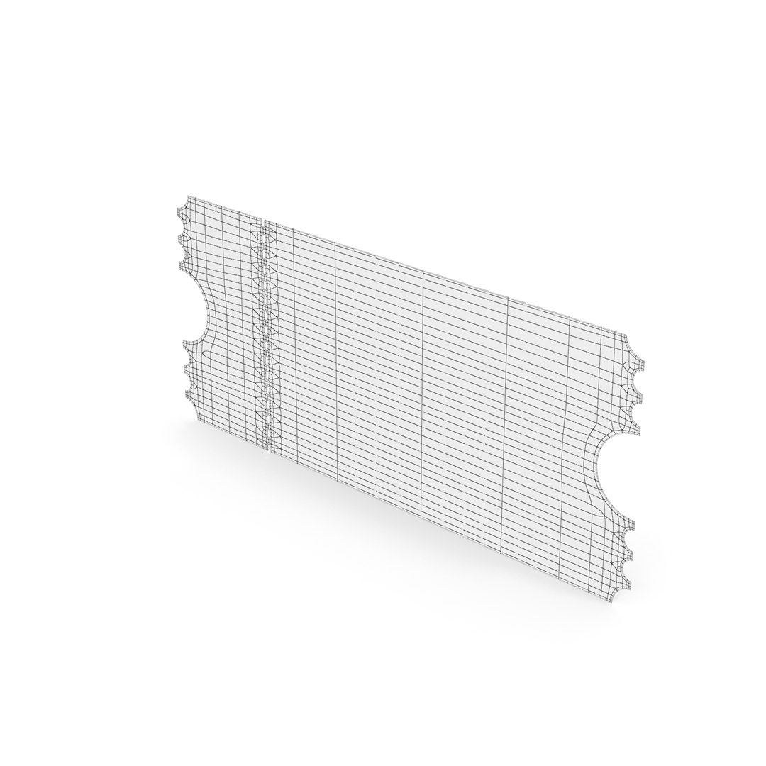 Red Ticket 3D model - TurboSquid 2170942