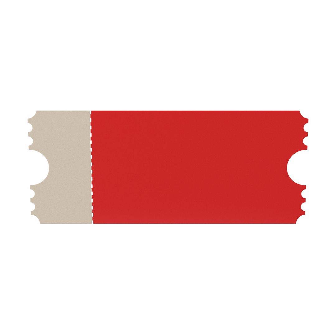 Red Ticket 3D model - TurboSquid 2170942