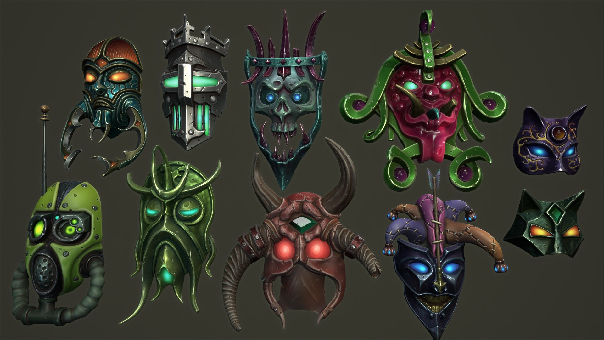 Fantasy Masks 2 3D Model - TurboSquid 1896766