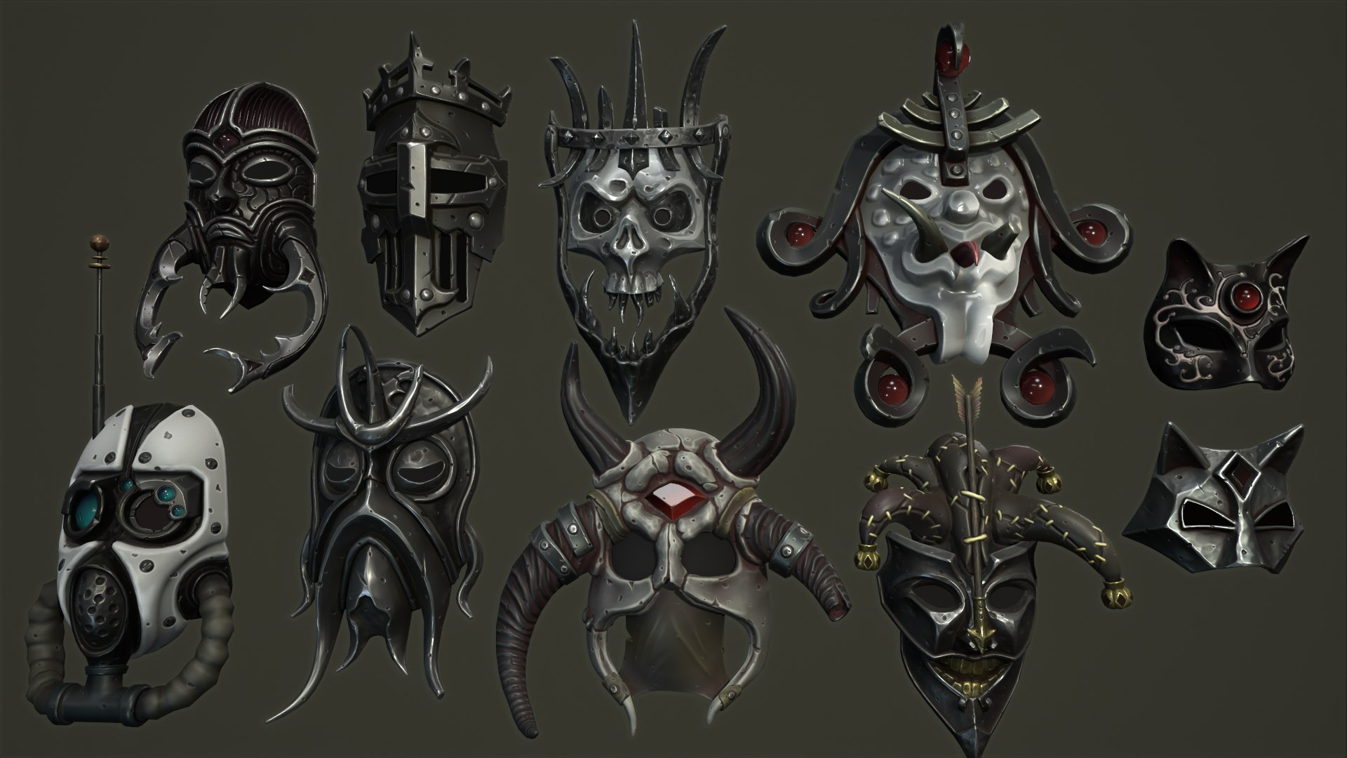 Fantasy Masks 2 3D Model - TurboSquid 1896766