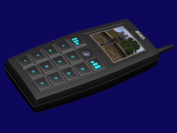 3d model cell phone