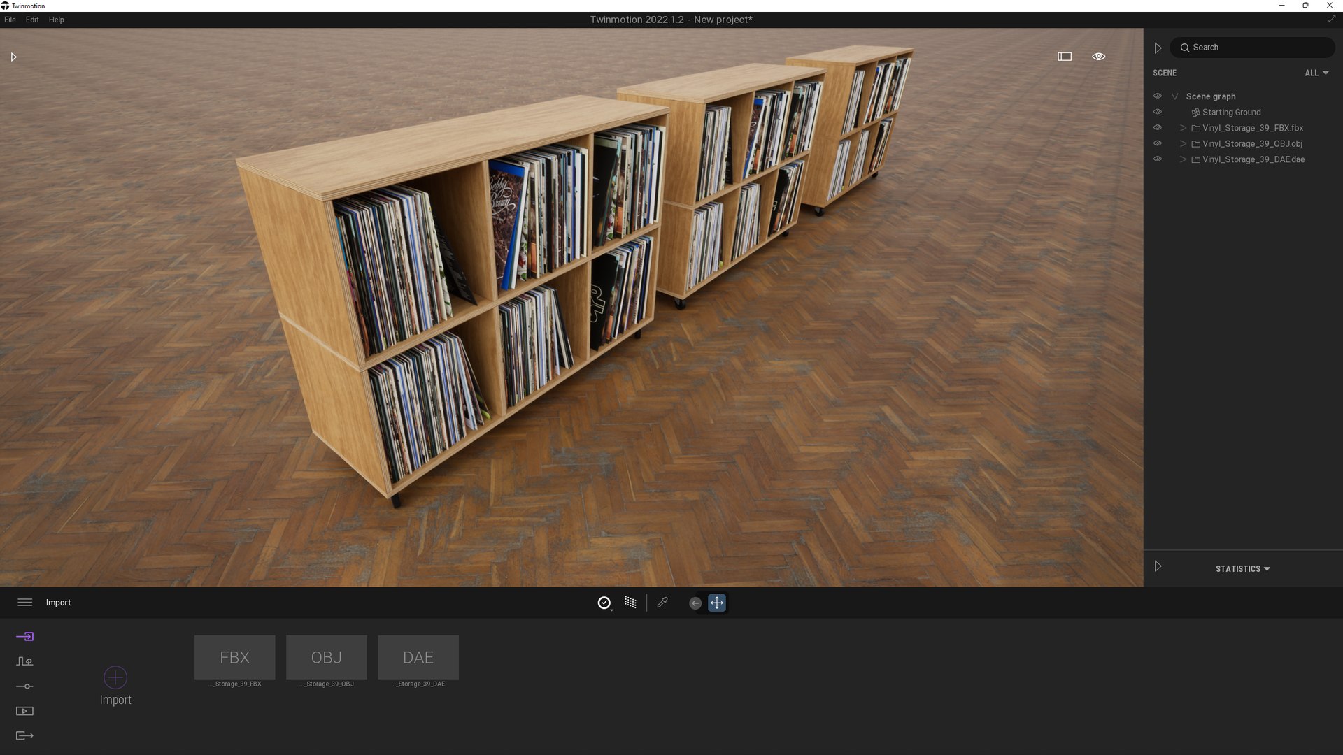 3D Model Vinyl Storage No-39 - TurboSquid 1895261