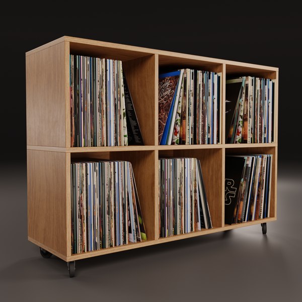 Record Shelf 3D Models for Download | TurboSquid