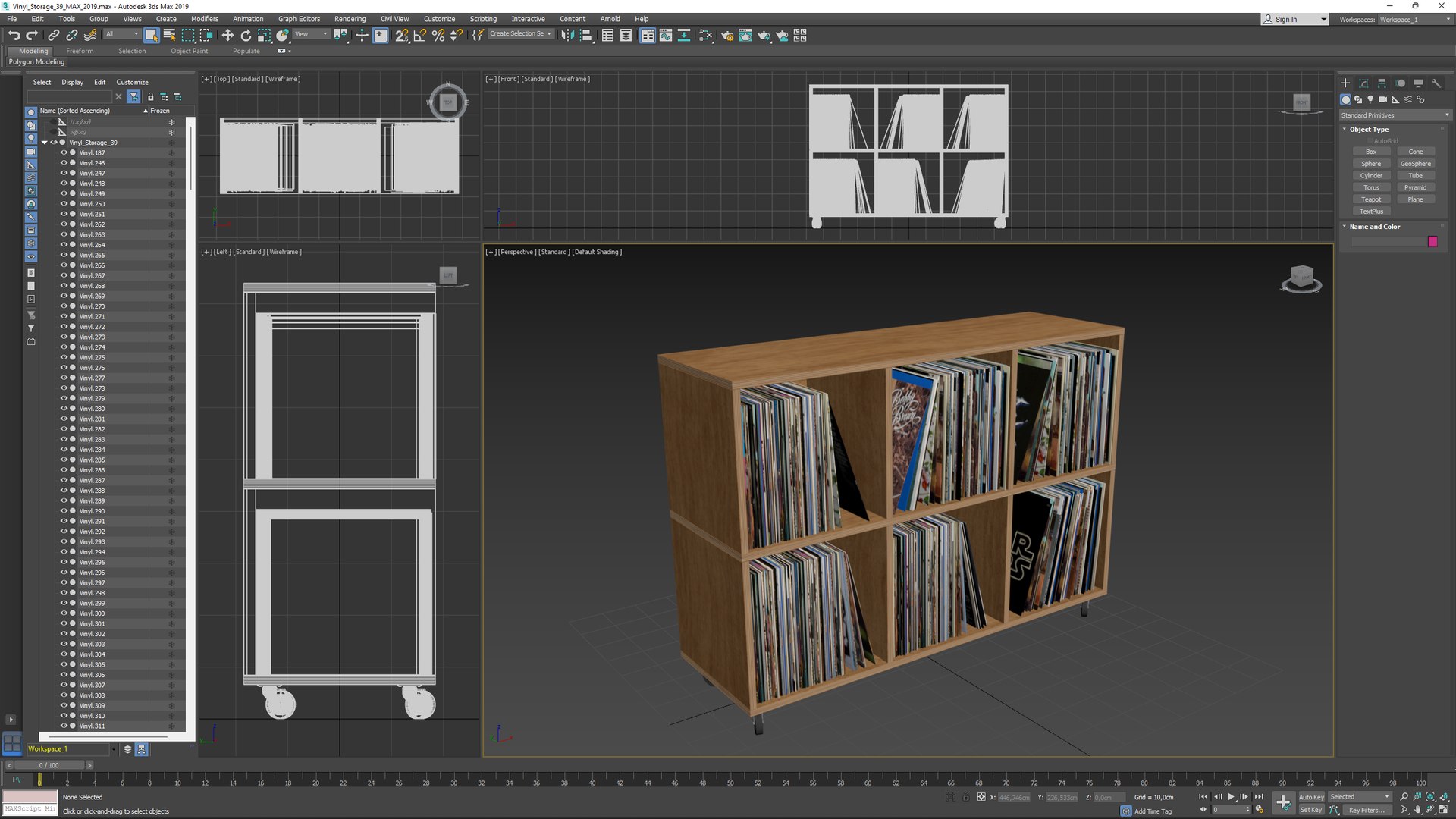 3D Model Vinyl Storage No-39 - TurboSquid 1895261