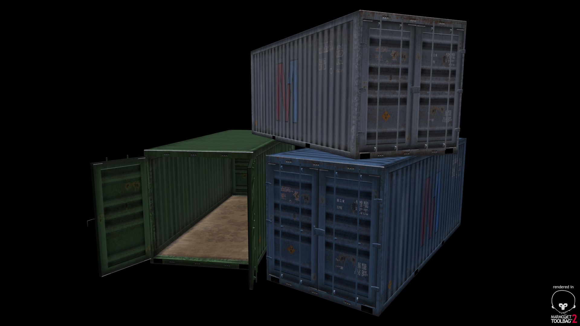 Shipping Container 3d Model