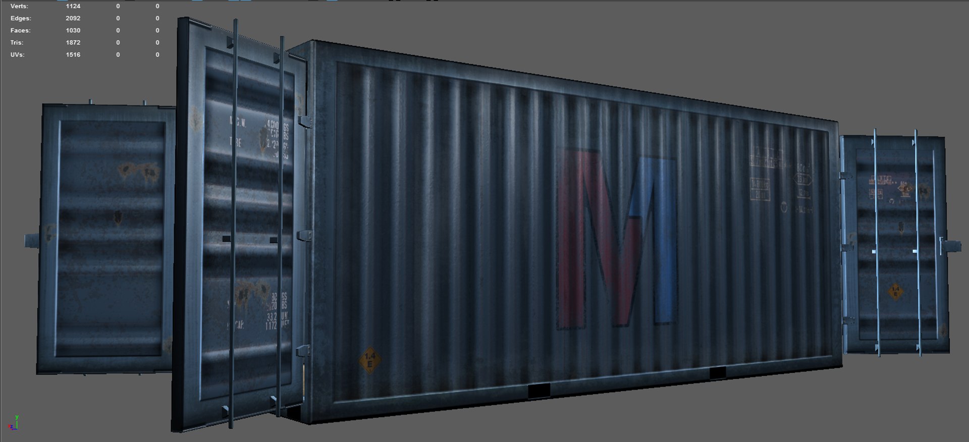 Shipping Container 3d Model