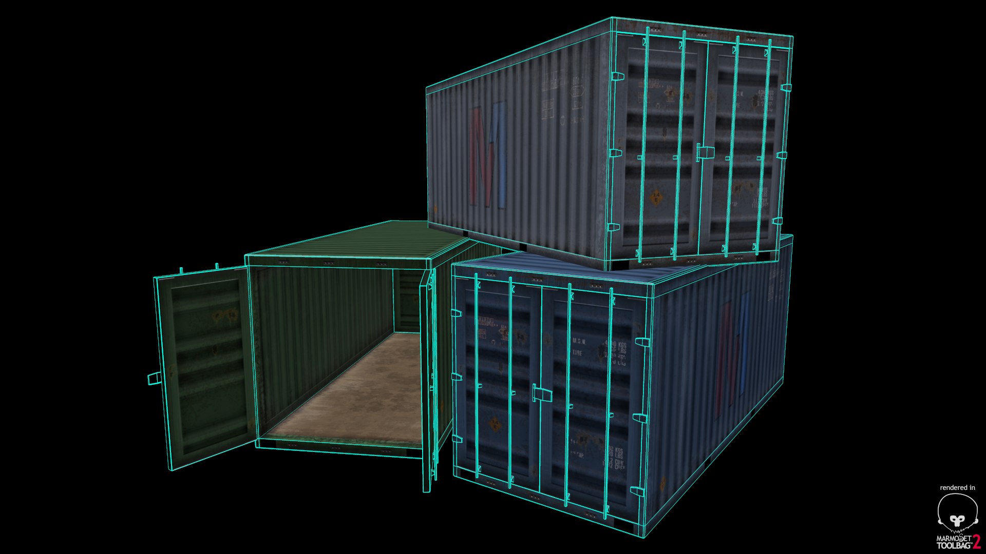 Shipping Container 3d Model