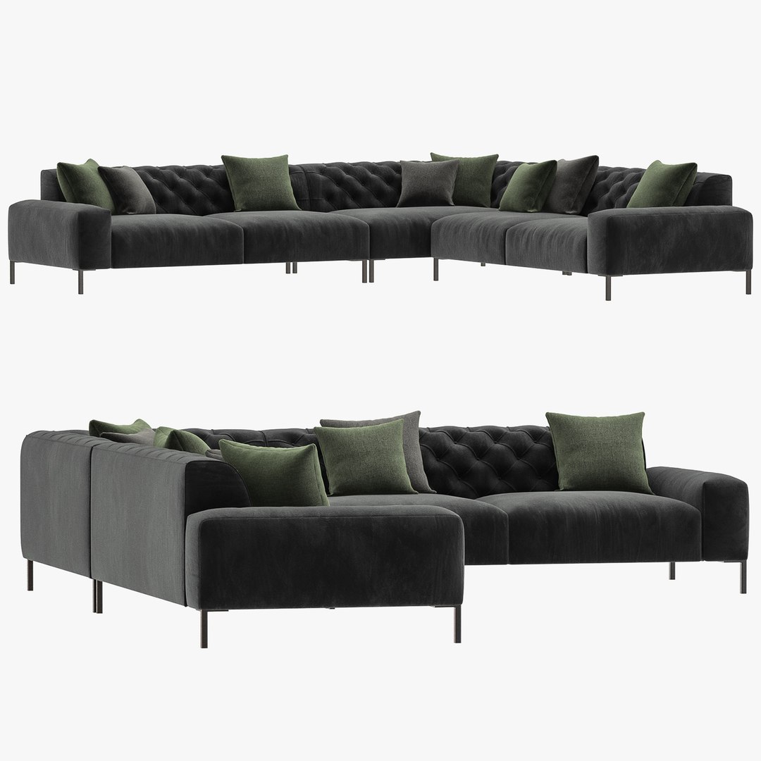 Pianca - Boston Sofa Composition 01 Model - TurboSquid 2300808